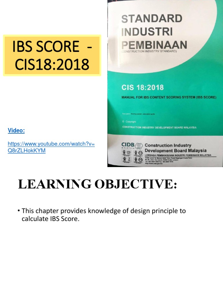Chapter 3 Ibs Score | PDF | Wall | Precast Concrete