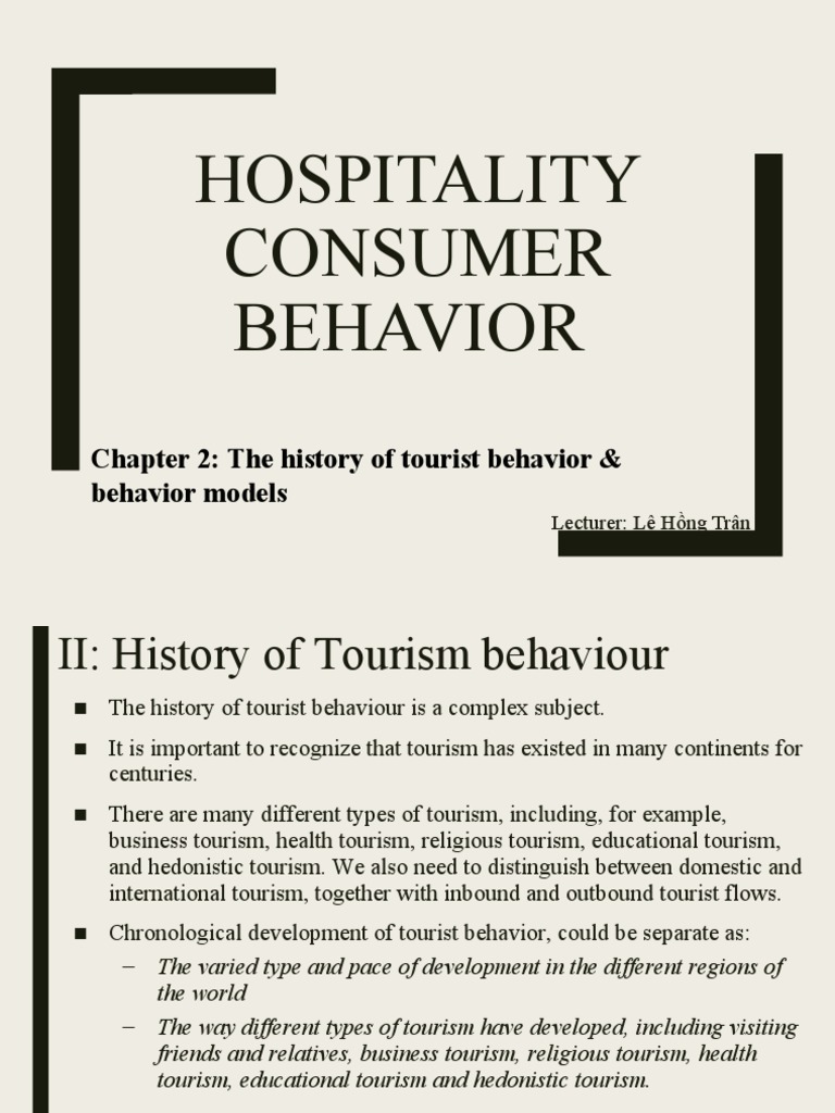 Consumer Behaviour in Tourism Chapter 2 3 | PDF | Consumer Behaviour ...