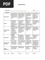 Rubrics For Recitation | PDF | Curriculum | Rubric (Academic)