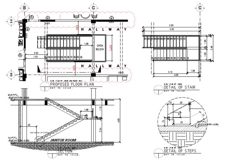 Proposed Floor Plan Detail of Stair: H A L L W A Y | PDF | Queensland ...