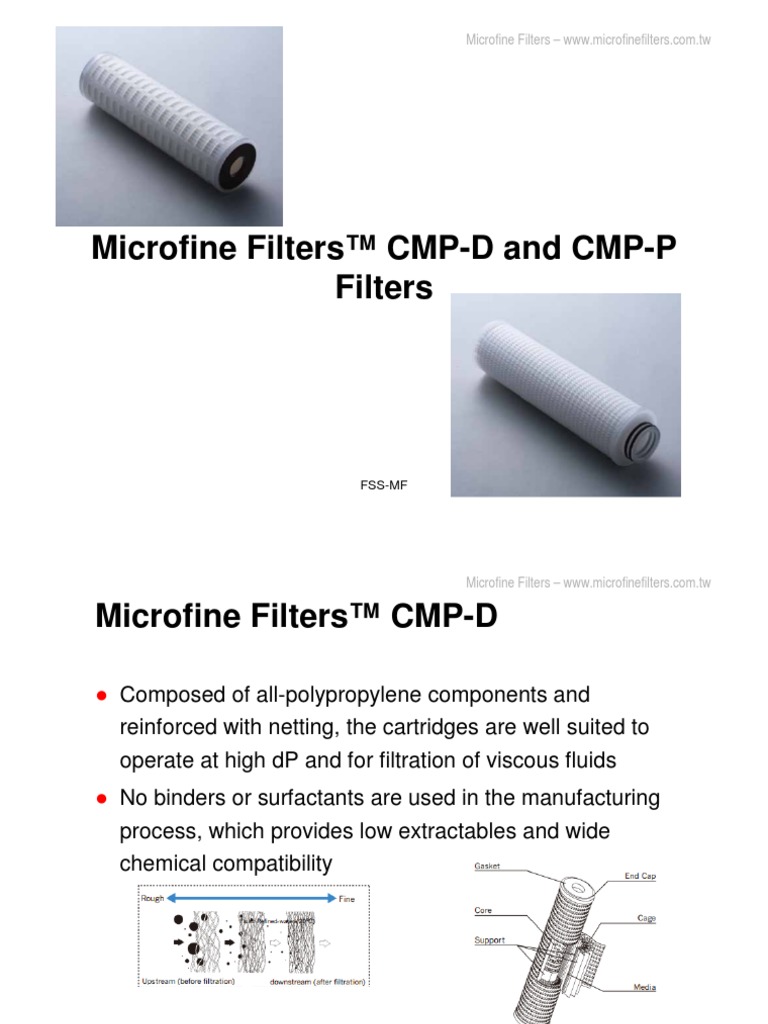 Microfine Filters™ CMP-D and CMP-P Filters: FSS-MF | PDF | Filtration ...