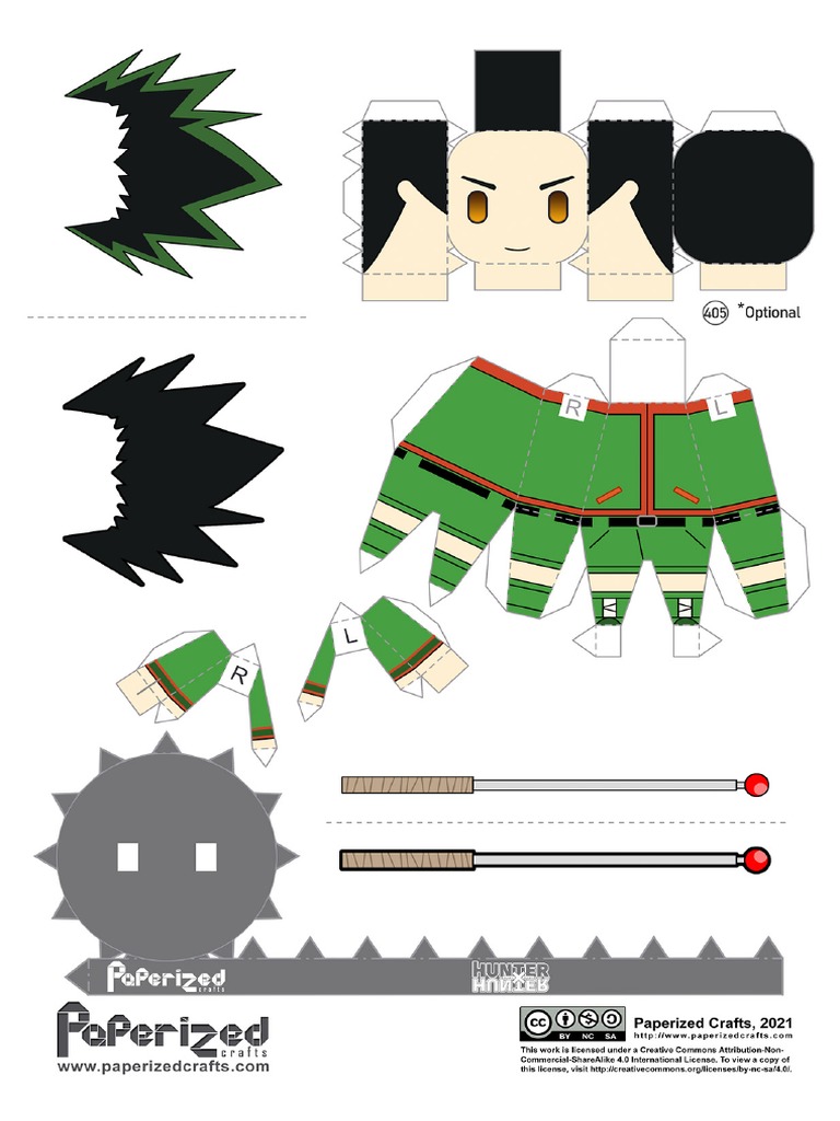 Hunter X Hunter - Gon Freecss Papercraft | PDF