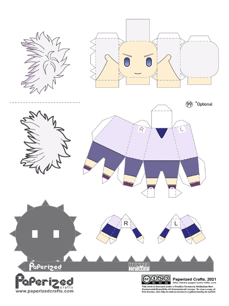 Hunter X Hunter - Killua Zoldyck Papercraft | PDF