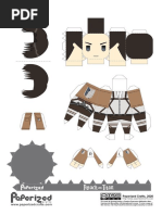 Hunter X Hunter - Killua Zoldyck Papercraft | PDF