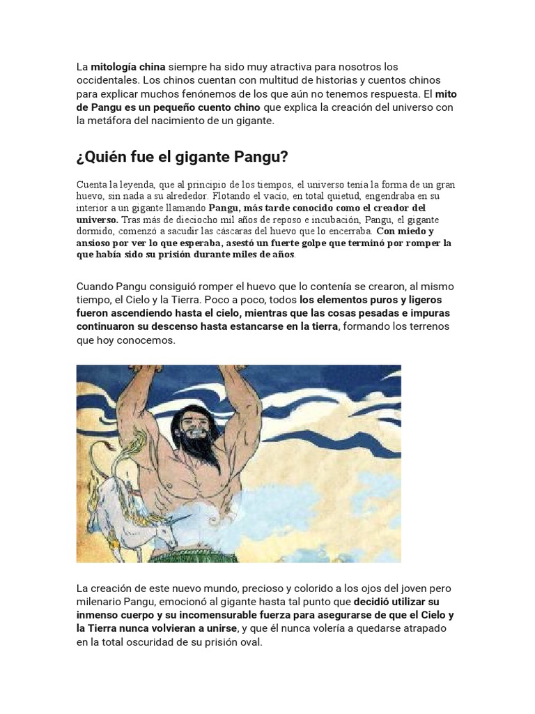 Pan Gu | PDF | Libros para adolescentes