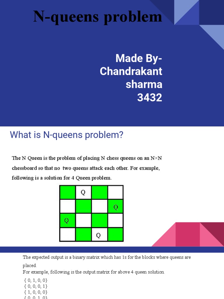 N-Queens: Backtracking Explained | PDF | Teaching Methods & Materials