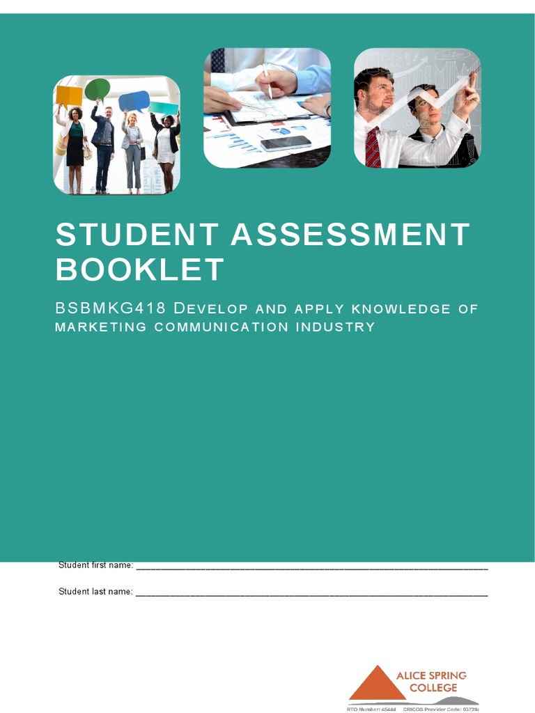 Student Assessment Booklet BSBMKG418 | PDF | Sales | Digital Marketing