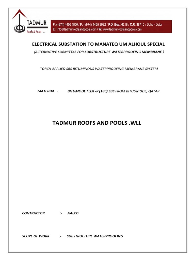 Submittal - Bitumode Flex-P - Alternative Proposal | PDF | Asphalt ...