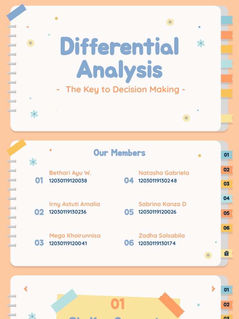 Kel 11 - Differential Analysis-The Key To Decision Making | PDF