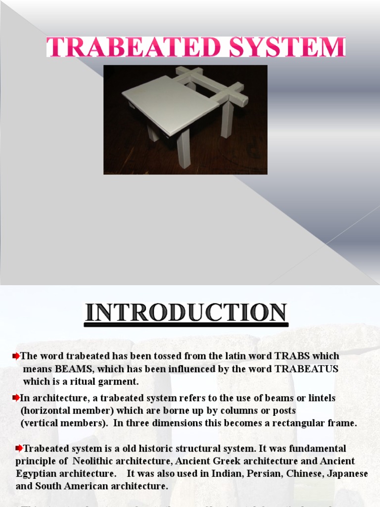 Trabeated System - Presentation | PDF | Buckling | Beam (Structure)