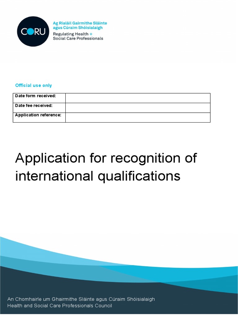 CORU International Qualifications Application | PDF | Medical Imaging ...