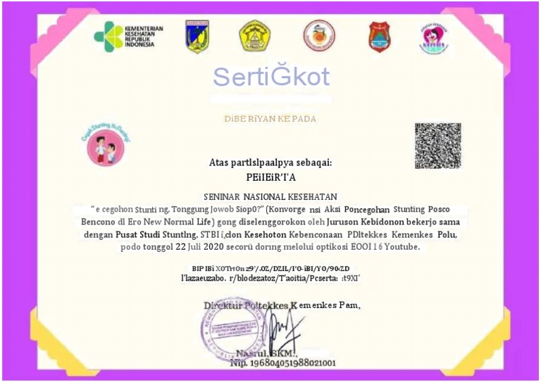 PDF Sertifikat Seminar Ibi | PDF