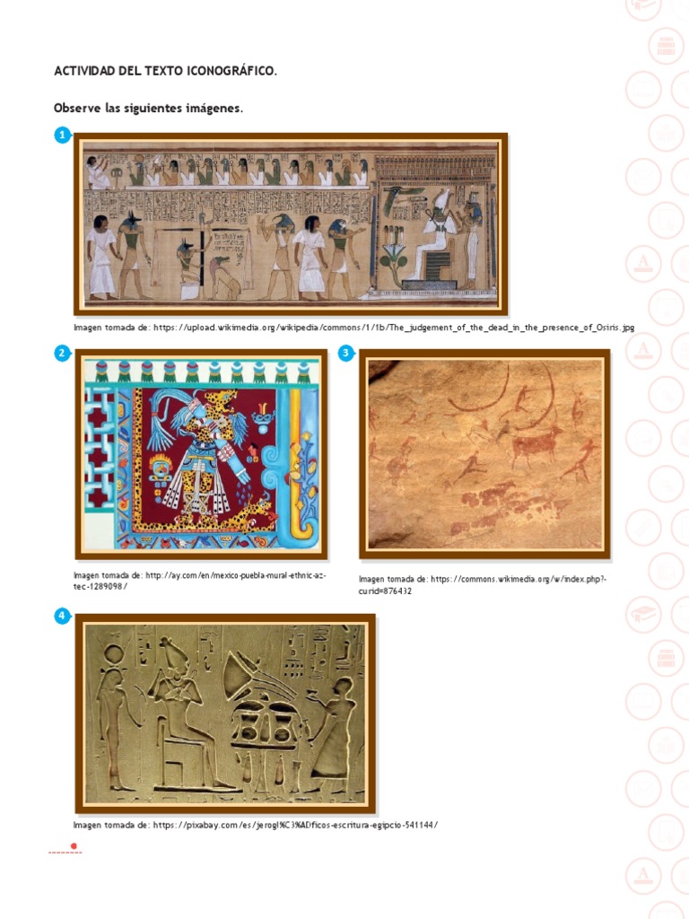 ACTIVIDAD DEL TEXTO ICONOGRÁFICO 2 para Noveno | PDF