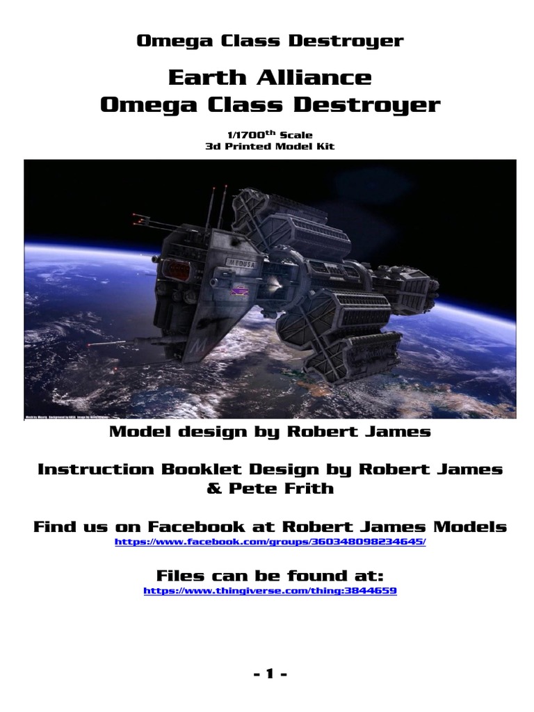 Omega Class Instruction Booklet - V1.03 | PDF