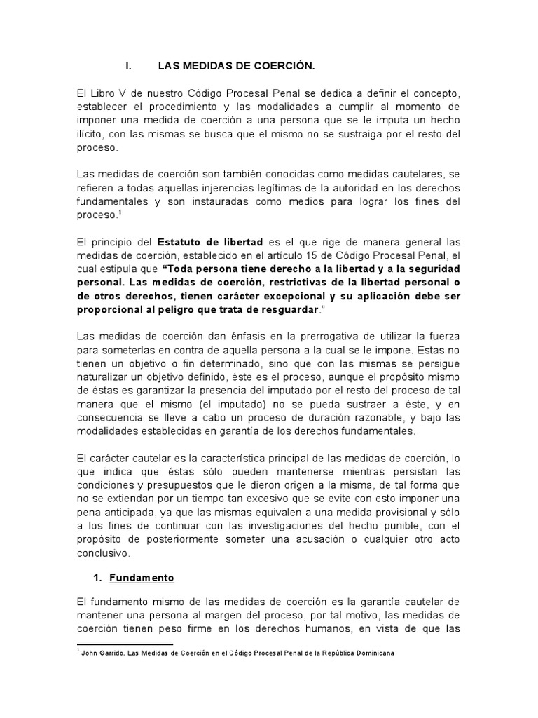 Coercion | PDF | Castigos | Derecho penal