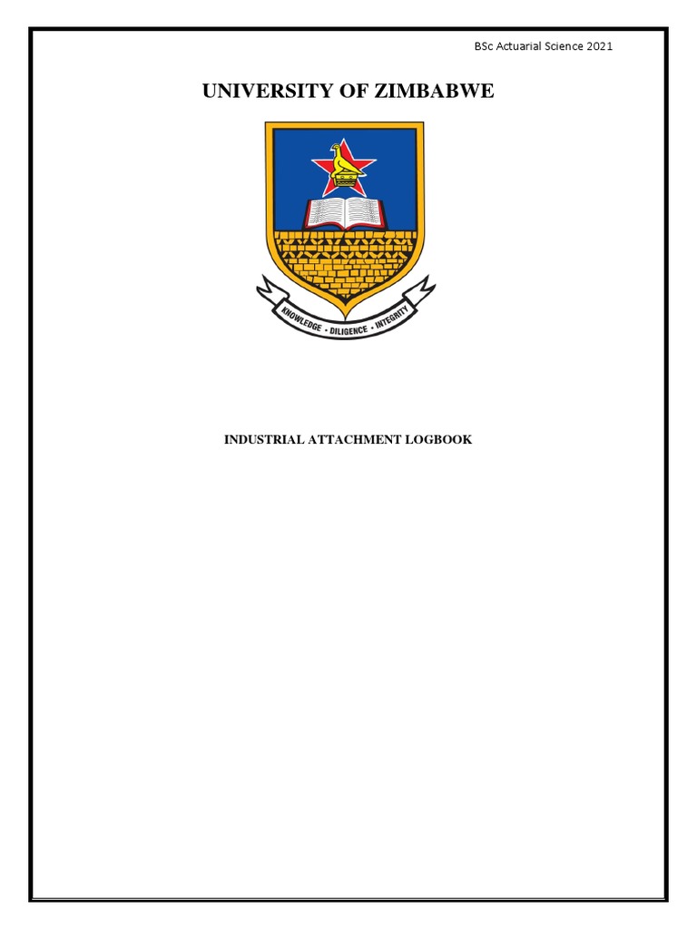 University of Zimbabwe: Industrial Attachment Logbook | PDF