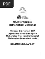 2025 MATHCOUNTS State Solutions Guide | PDF | Area | Sphere
