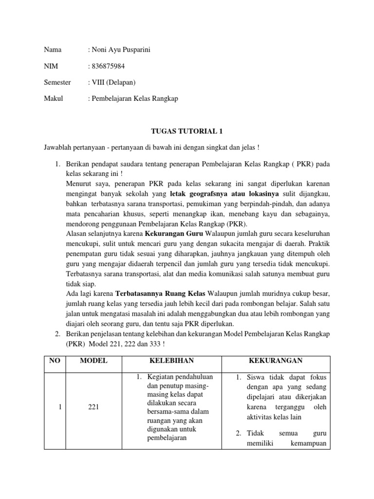 Tt1 Noni Ayu Pusparini 836875984 | PDF | Karier & Perkembangan