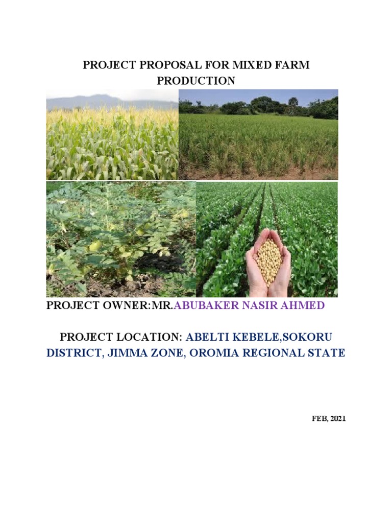Project Proposal On Farm | PDF | Legume | Agriculture