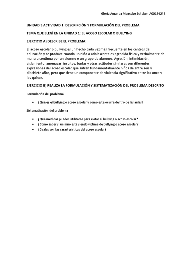 Descripción y Formulación Del Problema | PDF