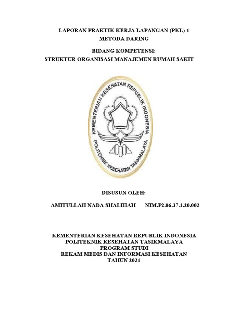 Struktur Organisasi Manajemen RS PKL 1 | PDF