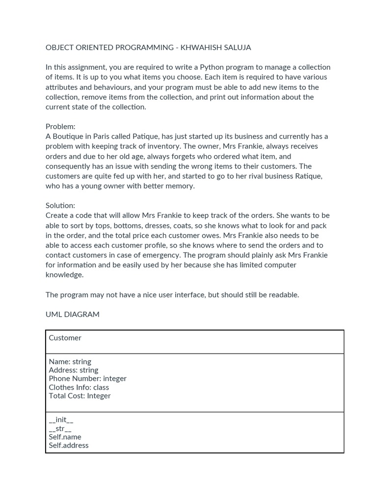 Computing SAC - Khwahish Saluja | PDF | Class (Computer Programming) | Information Technology