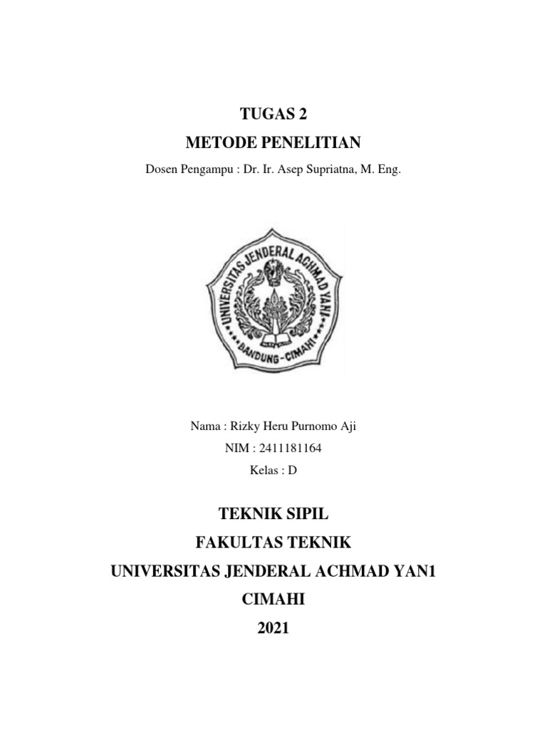 Rizky Heru Purnomo Aji - Kelas D - Tugas 2 Metode Penelitian | PDF