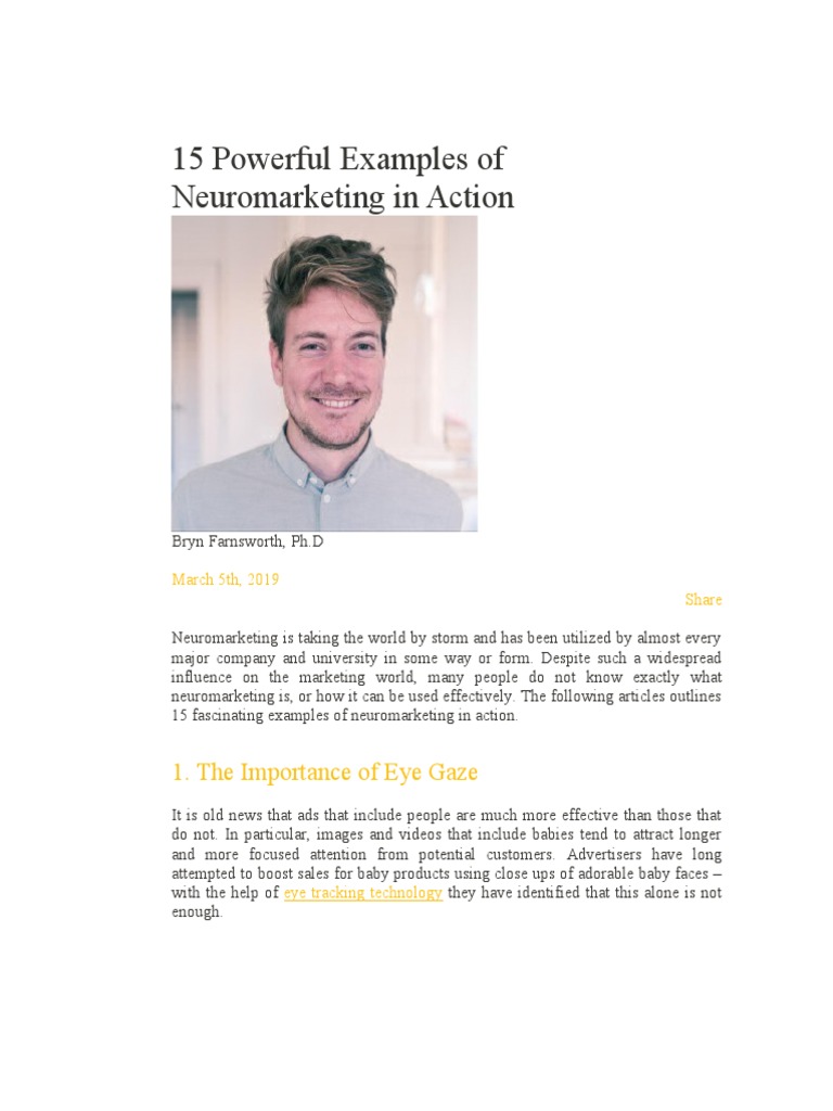 15 Powerful Examples of Neuromarketing in Action | PDF | Advertising ...