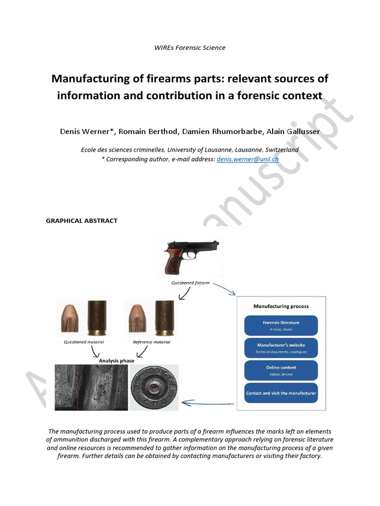 2020 WIREs Forensic Sci | PDF | Gun Barrel | Bullet