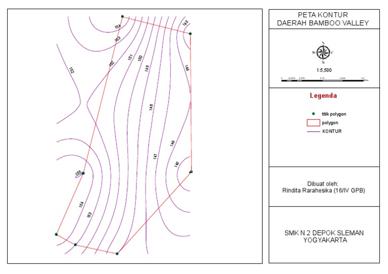 Kontur dan Elevasi Lahan di Bamboo Valley | PDF