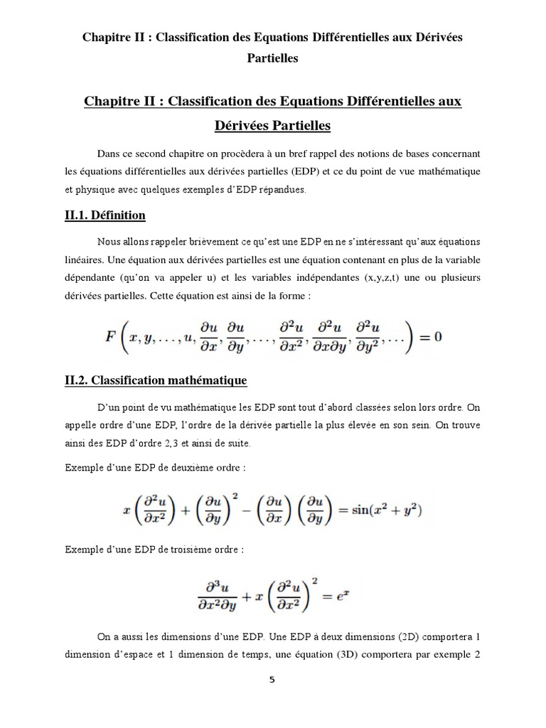 Chapitre II | PDF | Équation aux dérivées partielles | Divergence ...