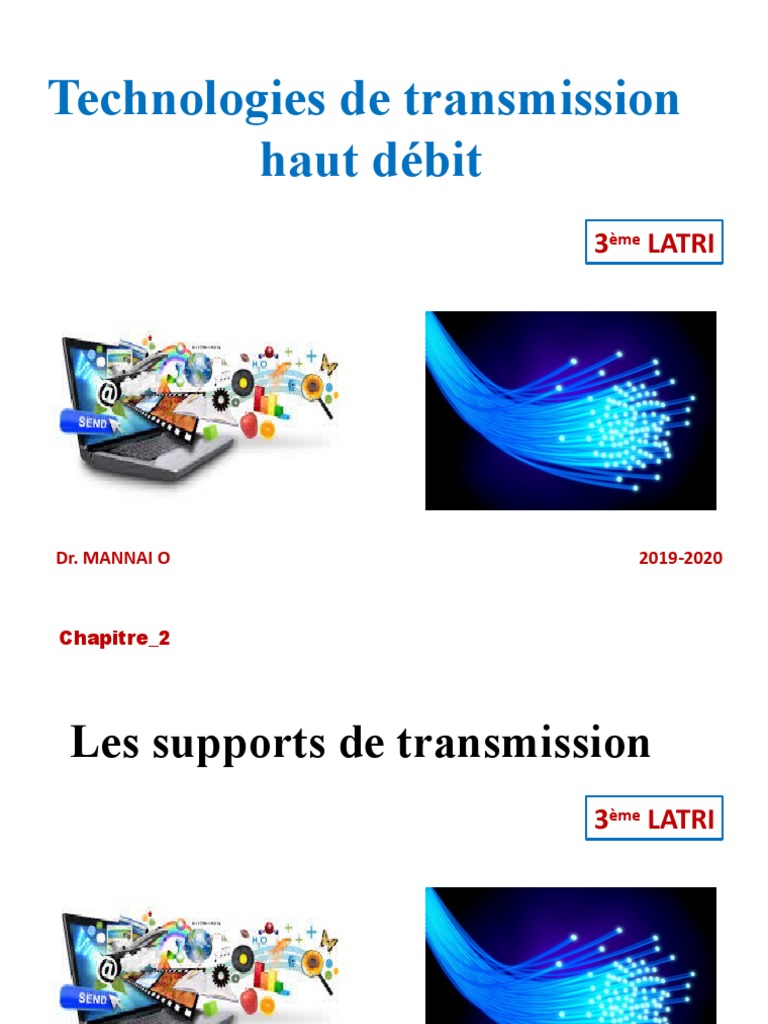 1 - Chapitre 2 Les Supports de Transmission | PDF | Fibre optique ...