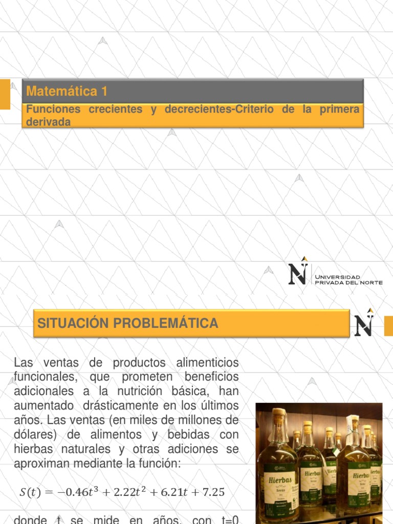 2.S5 MI Maximos y Minimos. Criterio de La Primera Derivada | PDF | Derivado | Objetos matemáticos