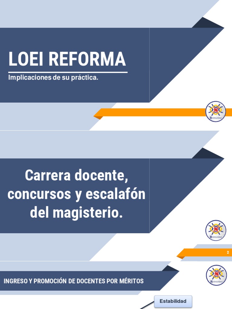 DIAPOSITIVA LOEI Reforma | PDF | Evaluación | Salario