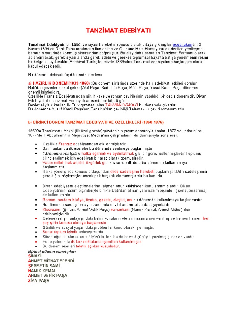Tanzimat 1. Dönem | PDF