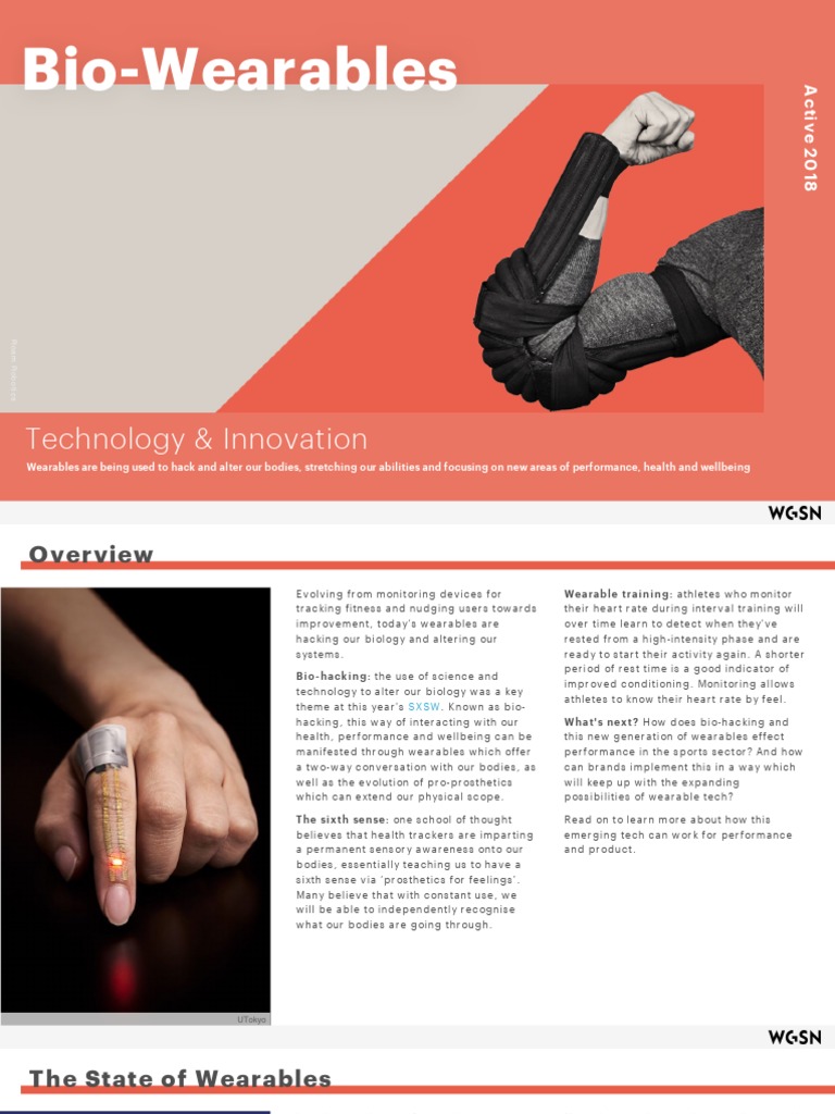 Bio-Wearables Technology & Innovation | PDF | Computers
