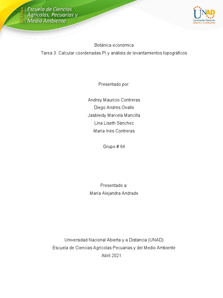 Tarea 3 - Colaborativo - Grupo # 64 | PDF | Raíz | Tallo de la planta