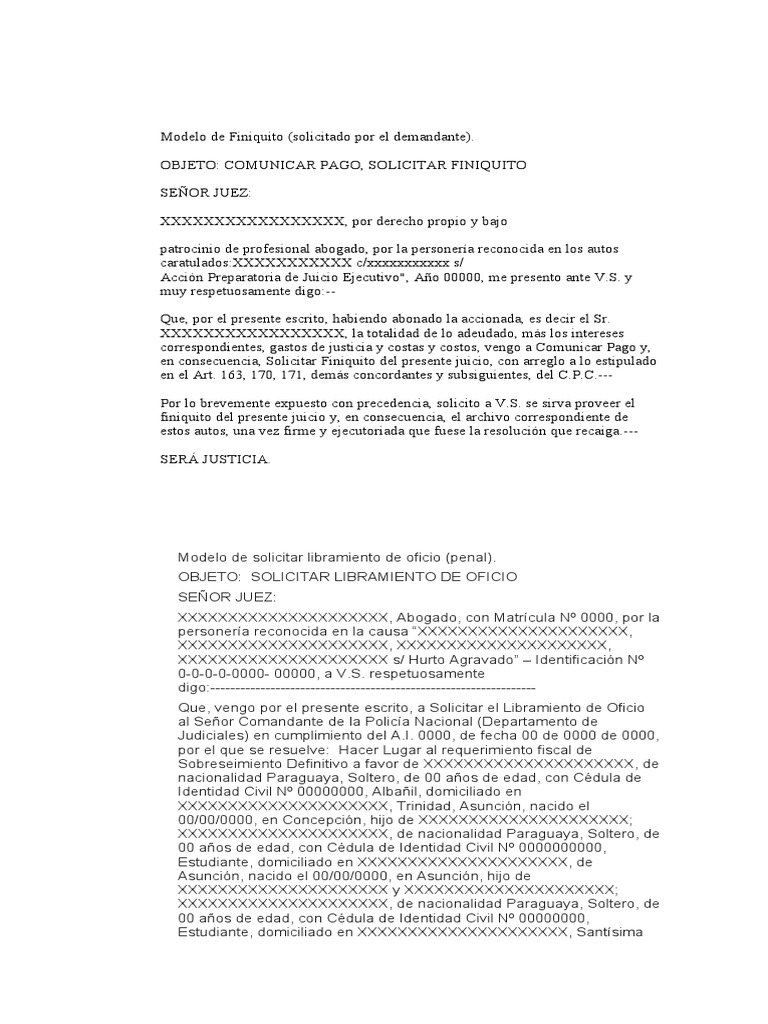 Solicita Oficio Reiteratorio MODELO | PDF | Ley común | Justicia