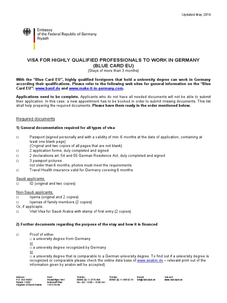 Blue Card National Visa Data | PDF | Travel Visa | Passport