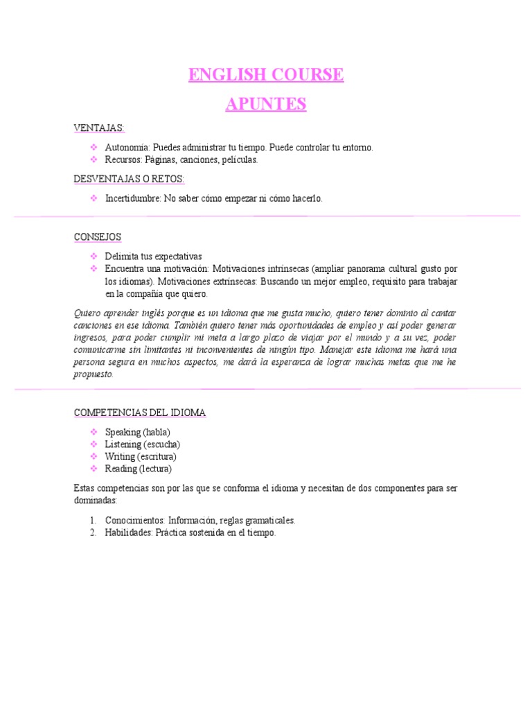 English Course | PDF