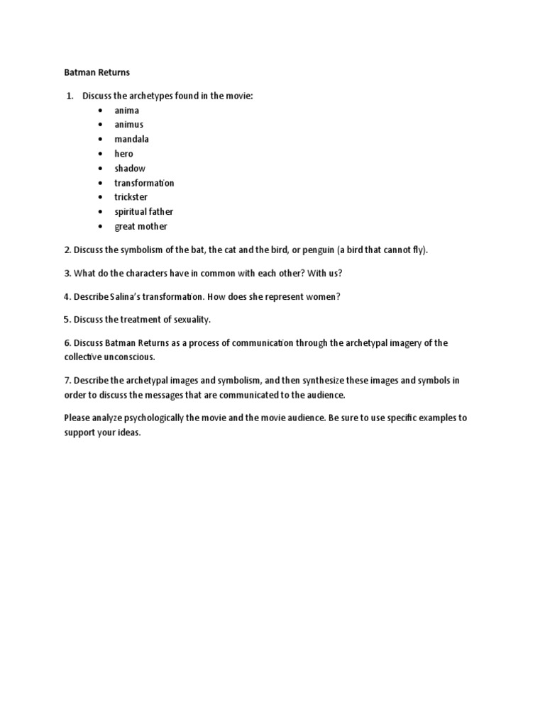 Batman Returns Guide | PDF