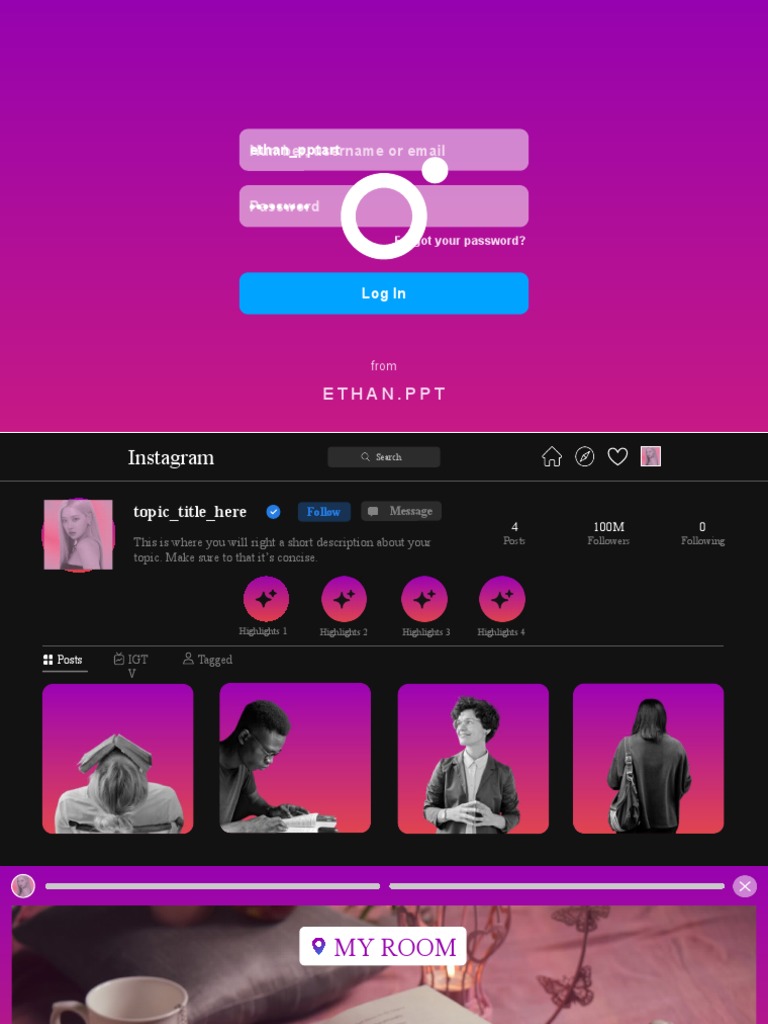 IG-Themed PowerPoint Template | PDF | Computing And Information ...