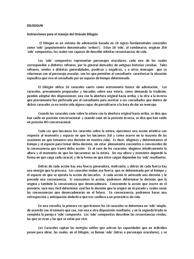 DILOGGUN | PDF | Santeria | Religión y creencia