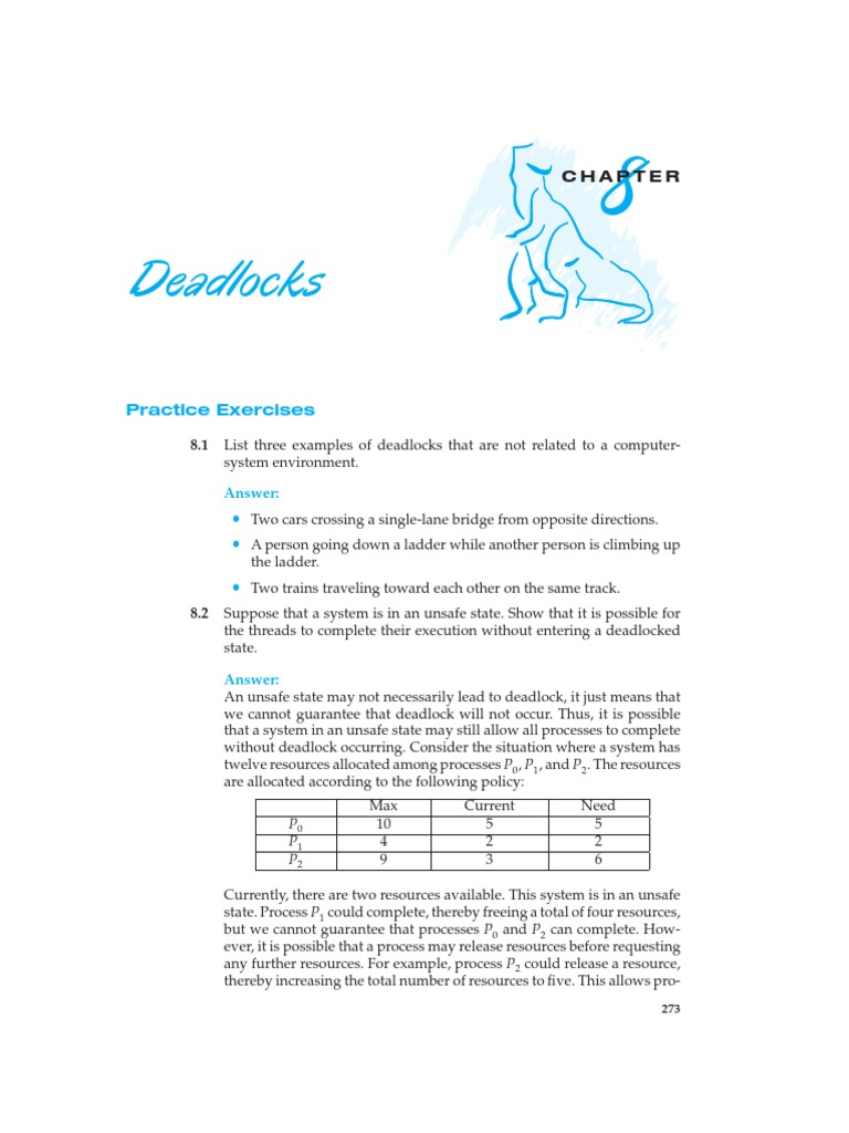 Deadlocks: Practice Exercises | PDF | Concurrency (Computer Science) | Information Technology ...