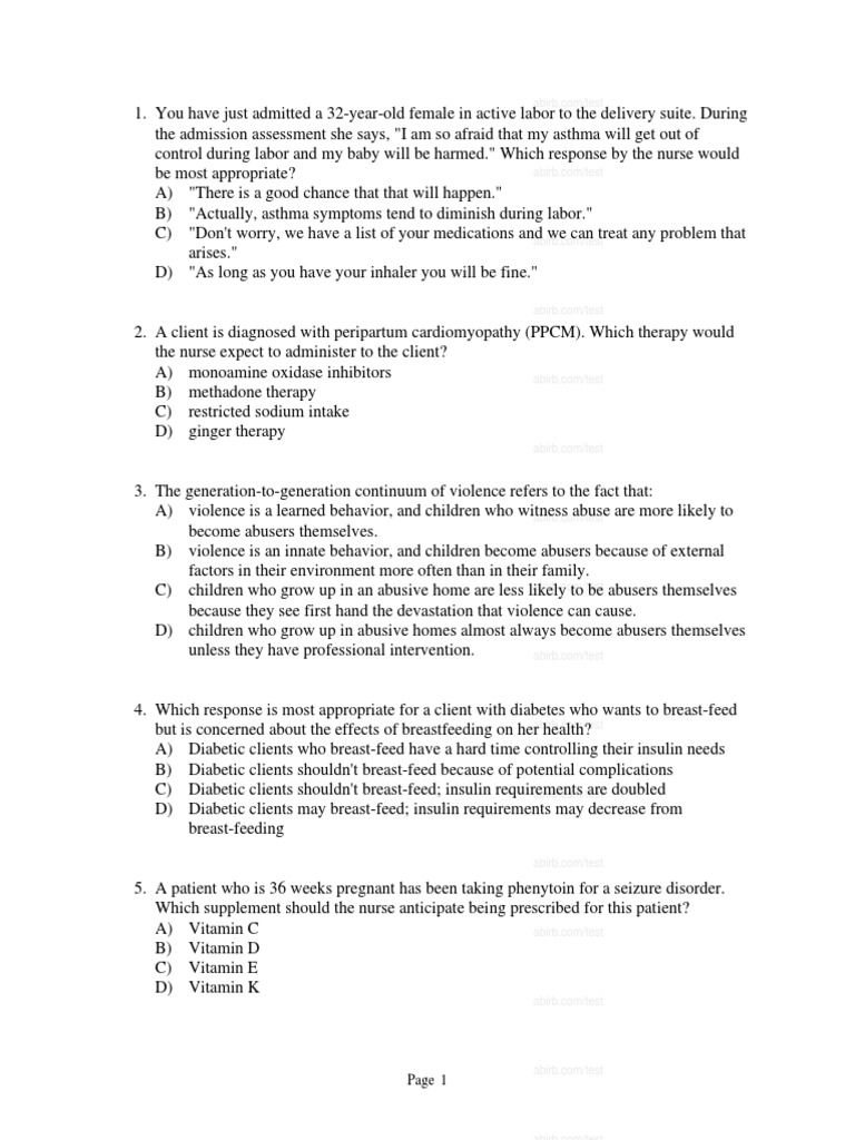 Chapter 19 - Conditions Existing Before Conception | PDF | Pregnancy ...