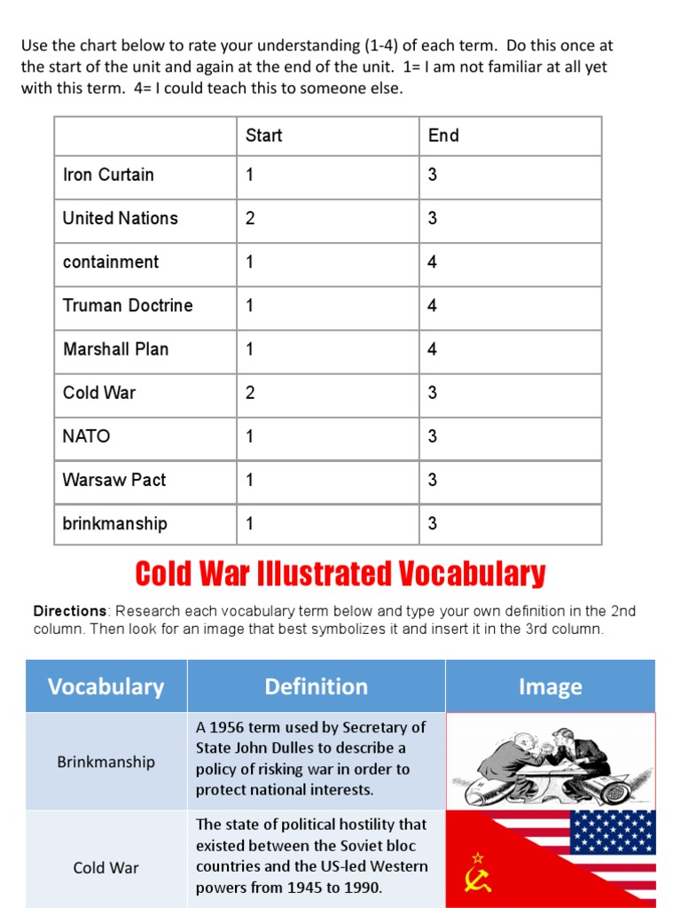 Part One - Cold War Interactive Notebook | PDF | Soviet Union | World ...