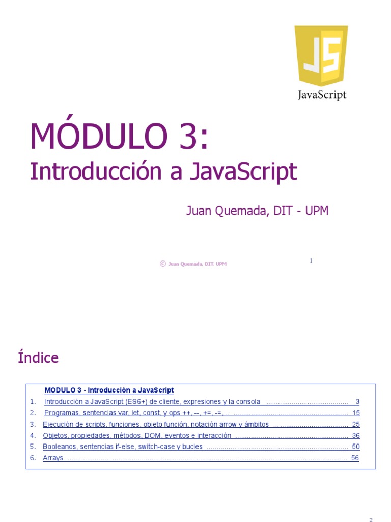 CORE 03 JavaScript Cliente Mod-3 | Descargar gratis PDF | Modelo de ...