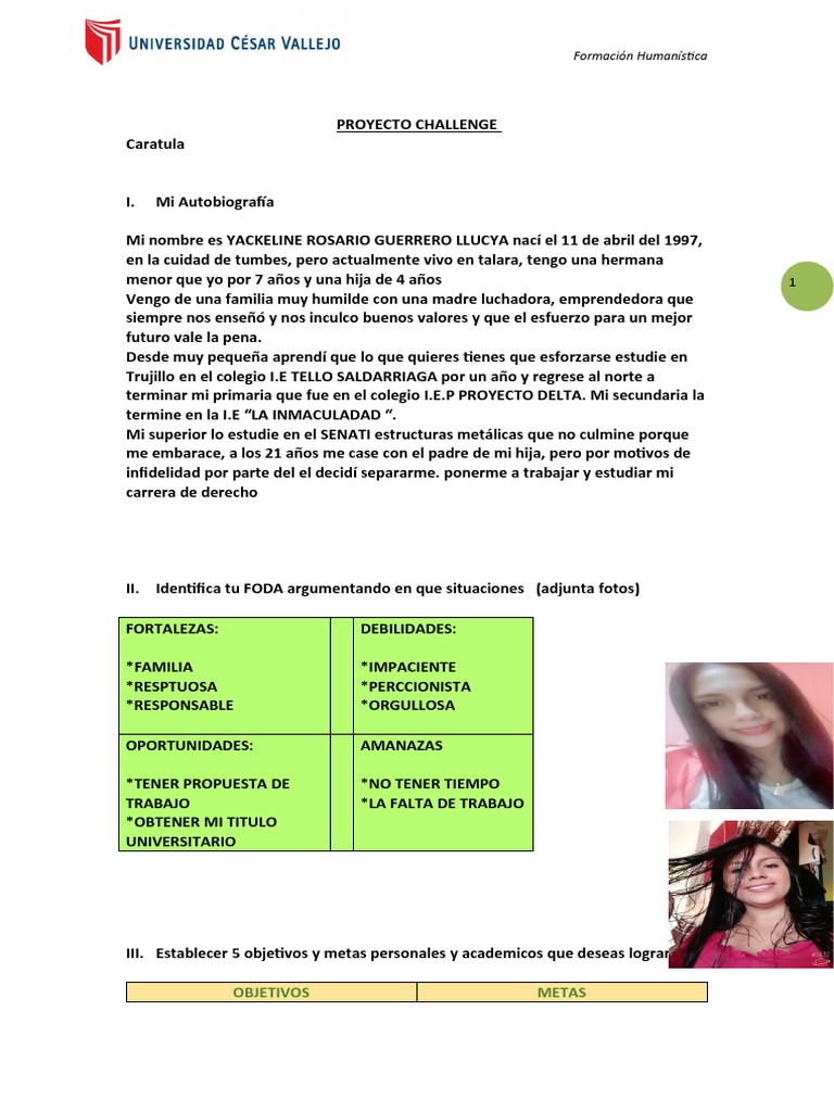 1° Proyecto Challenge 16 | PDF