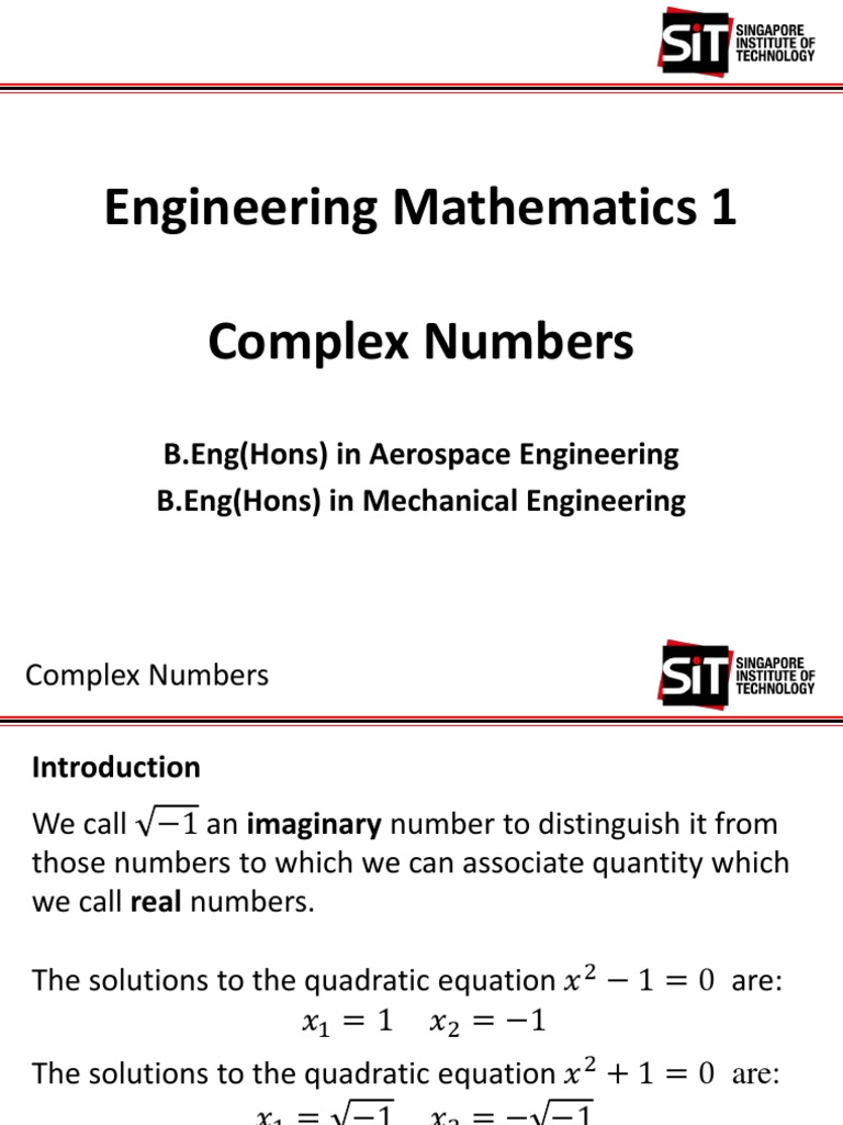 5 - Complex Numbers | PDF | Complex Number | Numbers
