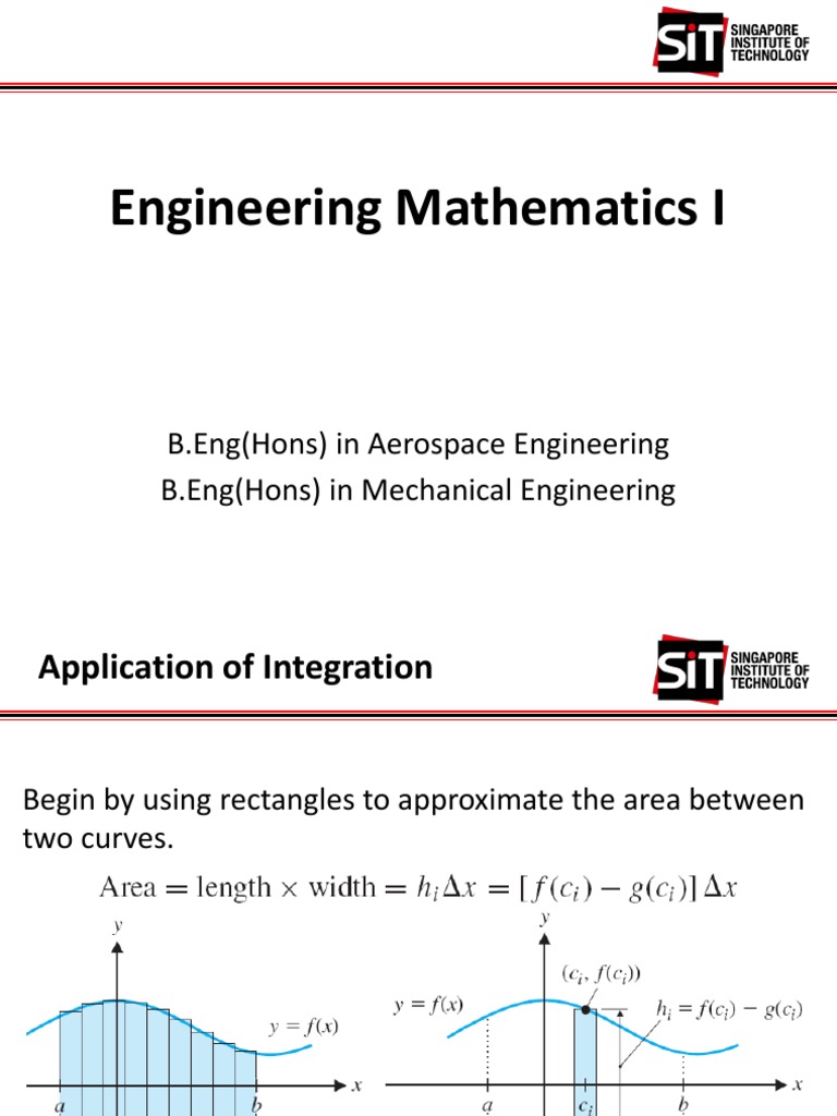 8 - Application of Integration | PDF | Integral | Area